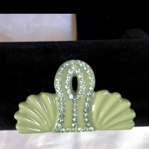 Bakelite | Jewelry | Vintage Bakelite Brooch With Rhinestones | Poshmark
